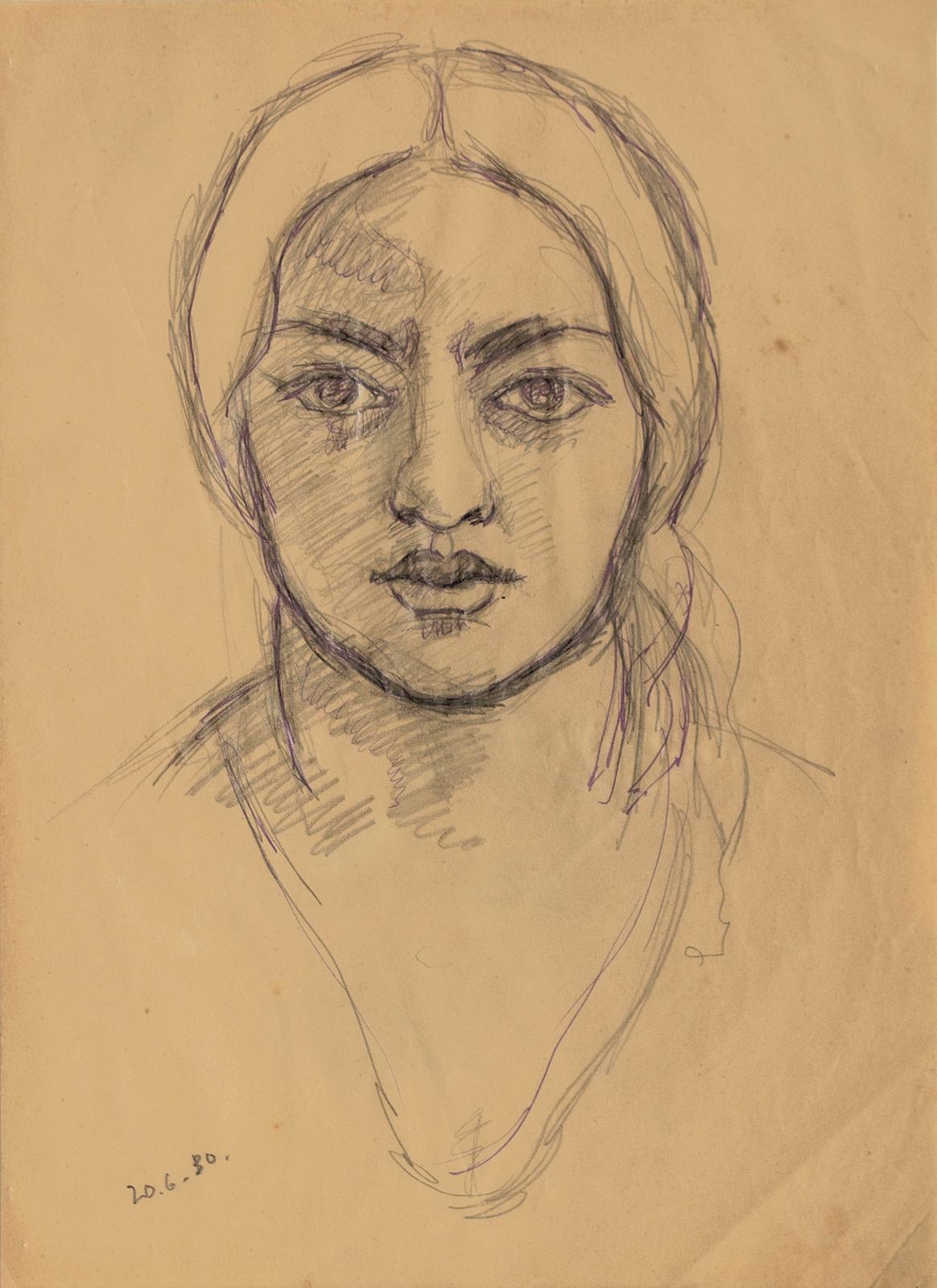 Amrita Sher-Gil | Self Portrait (1930) | MutualArt