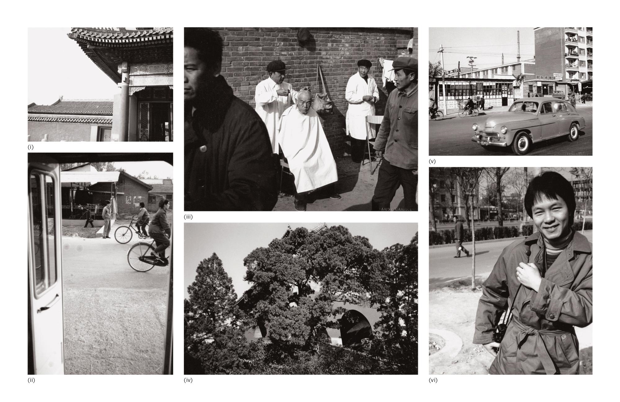 Andy Warhol | 6 works:Temple Roofs; Street Scene (People with Bicycles ...