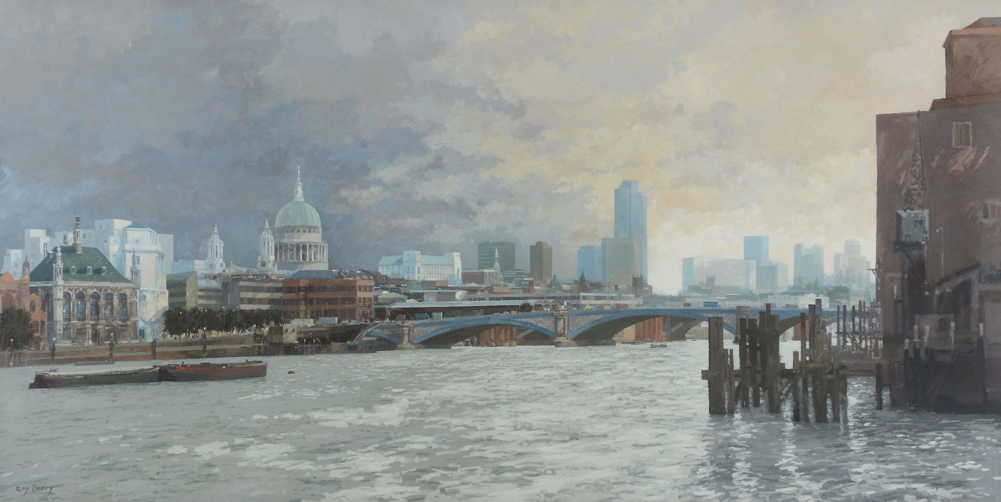 Roy Perry | A view of St Paul's across the Thames | MutualArt