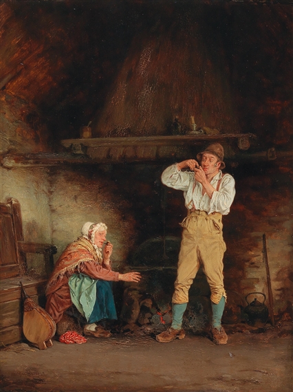William Magrath | Getting a Light (1884) | MutualArt
