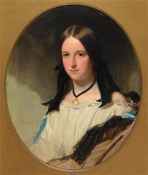 Franz Xaver Winterhalter | Bildnis Dr. Uhland. Brustbild im Profil ...
