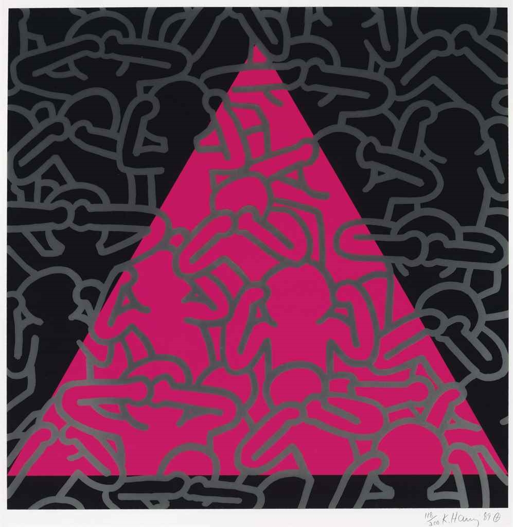Keith Haring | Silence Equals Death (1989) | MutualArt