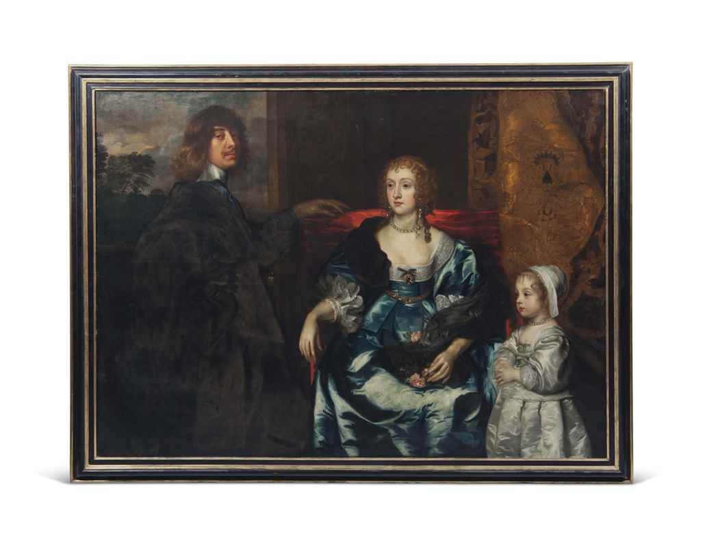Anthony van Dyck | Portrait of Queen Henrietta and Her Two Sons | MutualArt