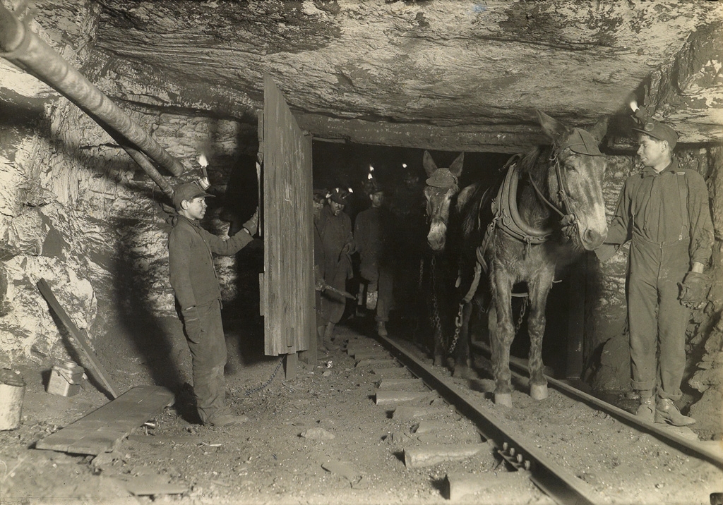 Lewis Hine | Trapper-boy in Old Time Pa. Coal Mine | MutualArt