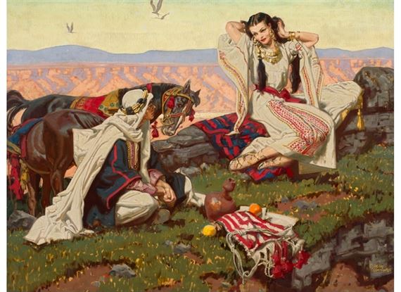 Dean Cornwell | Marcellus and Diana before Caligula, The Robe, Book ...