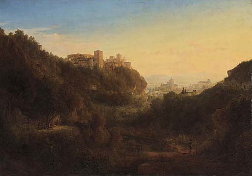 Gustav Friedrich Papperitz | A capriccio of an Italian landscape (1853 ...
