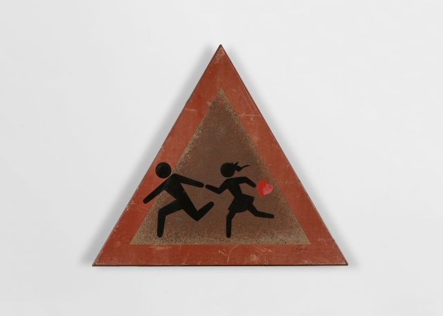 Clet Abraham | Triangle (unique) (2013) | MutualArt