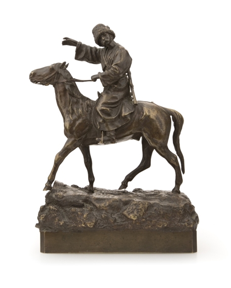 Vasily Yakovlevich Grachev | Cossack rider on horseback | MutualArt