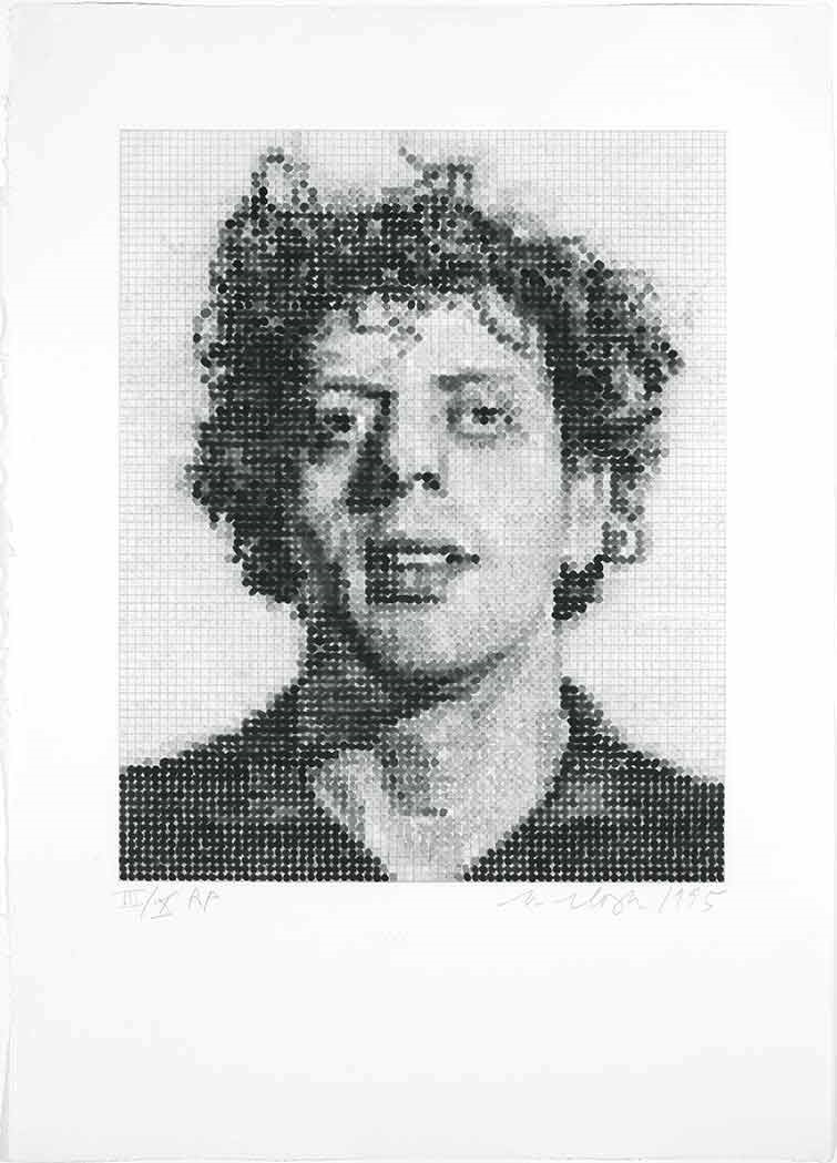 Chuck Close | PHIL SPIT BITE (1995) | MutualArt