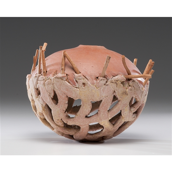 Rick Dillingham | Burnished and hand-built pottery and wooden sticks ...