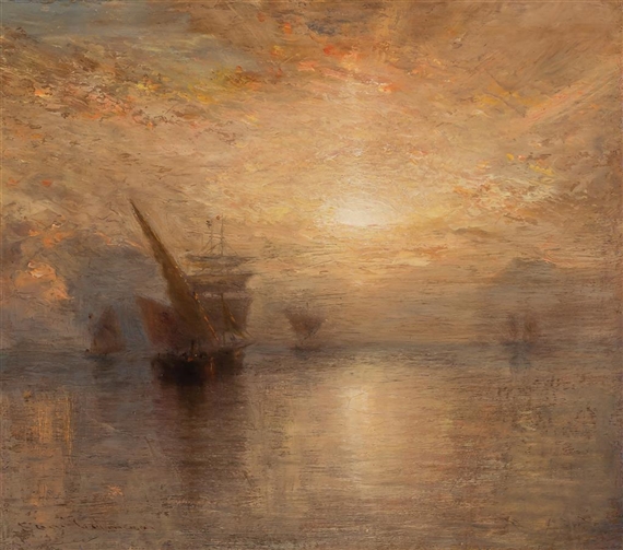 Samuel Colman | Sunrise on the Adriatic | MutualArt