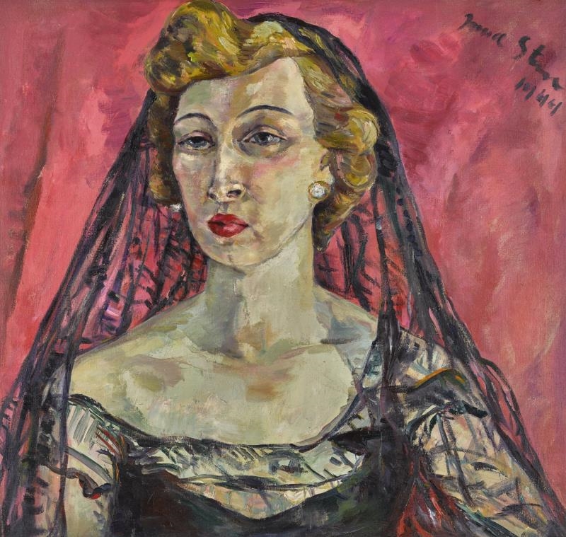 Irma Stern | Portrait Of Vera Poppe Playing The Cello (1943) | MutualArt