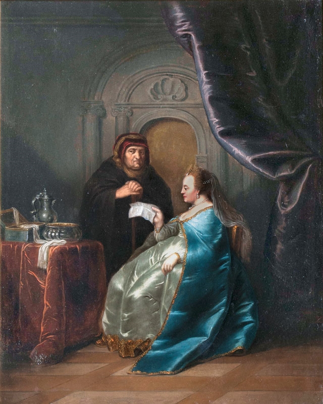 German School, 19th Century | Catherine the Great reading a letter (Mid ...