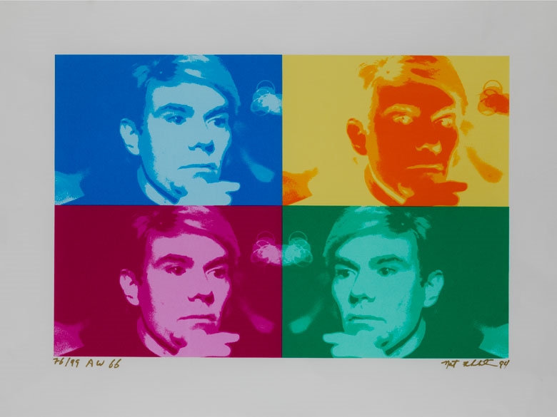Nathan Louis Finkelstein | Andy Warhol with Tambourine (1989) | MutualArt