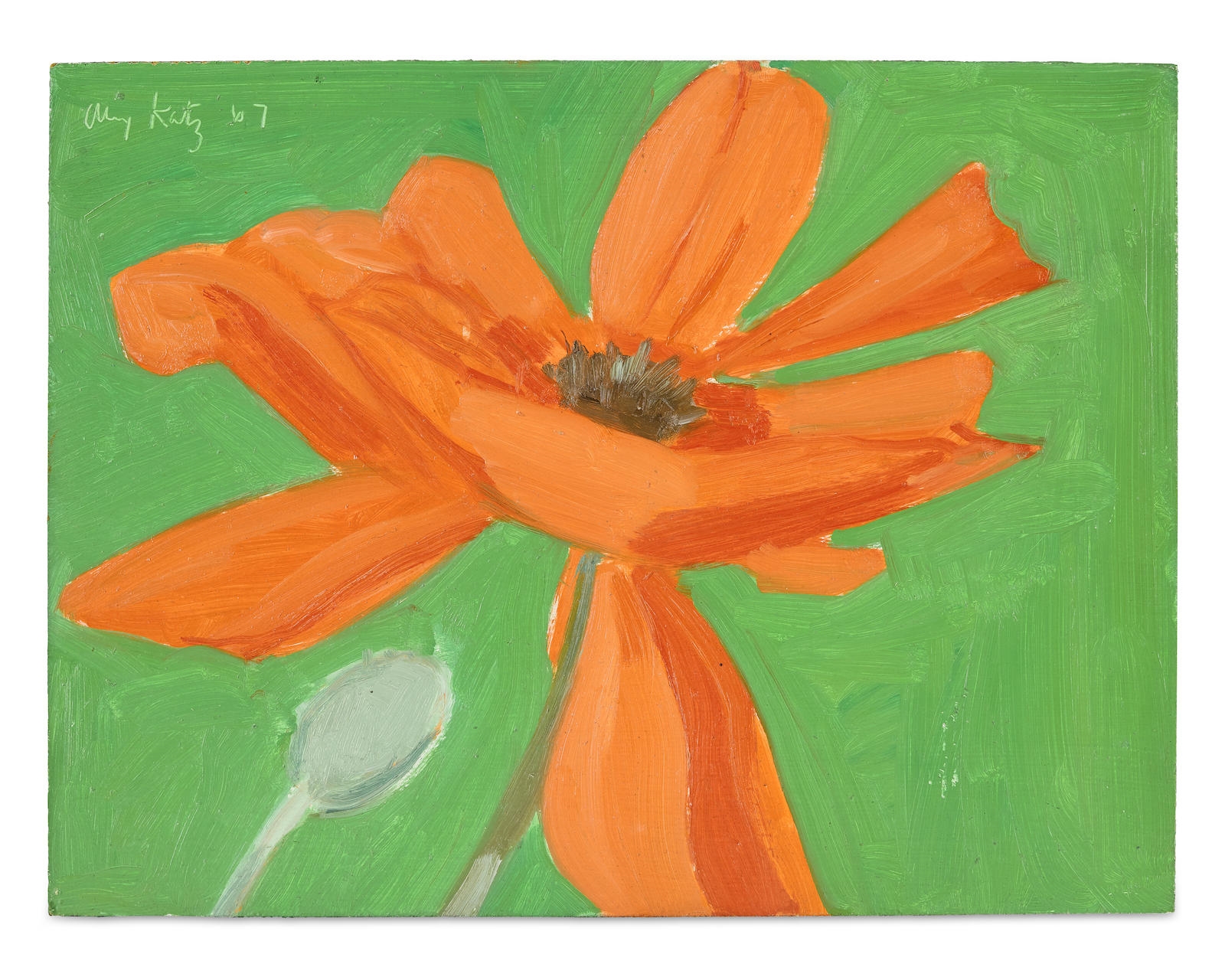 Alex Katz | Beach Scene, Yellow Flower | MutualArt