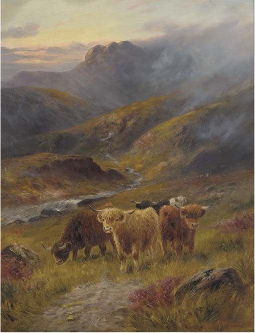 John W.‏ Morris | Highland cattle | MutualArt