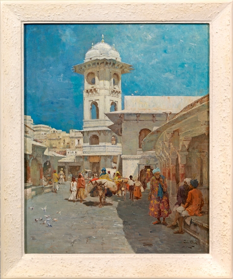 John Gleich | Der Uhrenturm von Udaipur in Indien | MutualArt
