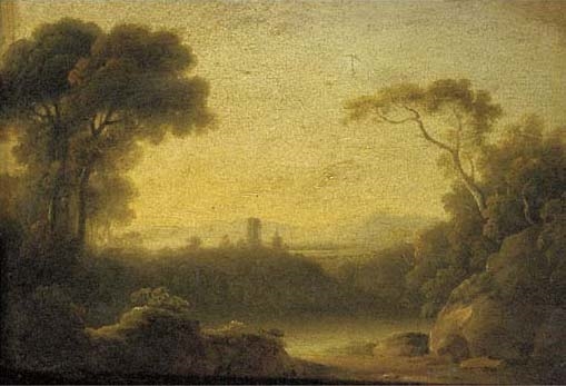 John Rathbone | A castle in an Italianate landscape | MutualArt