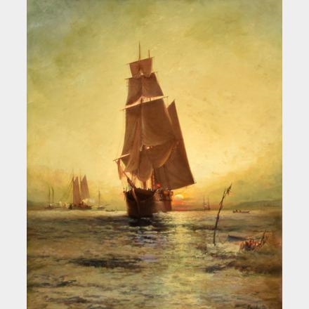 Elisha Taylor‏ Baker | Large Elisha Baker Painting | MutualArt