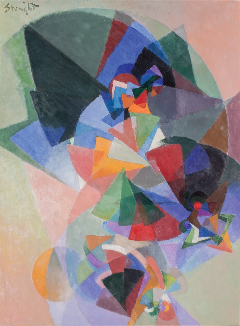 Stanton MacDonald-Wright | Triple Birth on a Dark Star (1966) | MutualArt