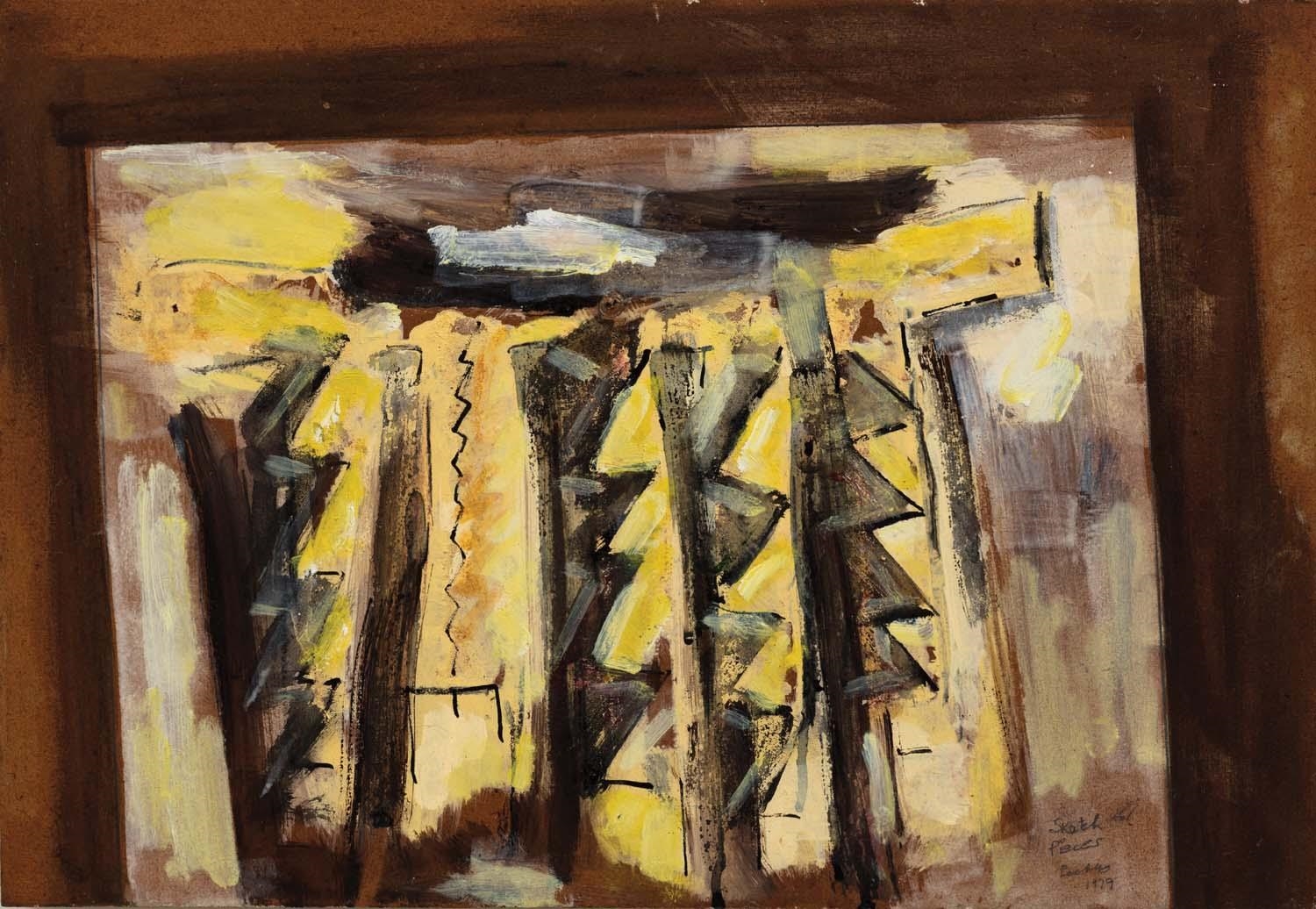 Don Peebles | Untitled (Sketch for Pieces) (1978 - 1979) | MutualArt