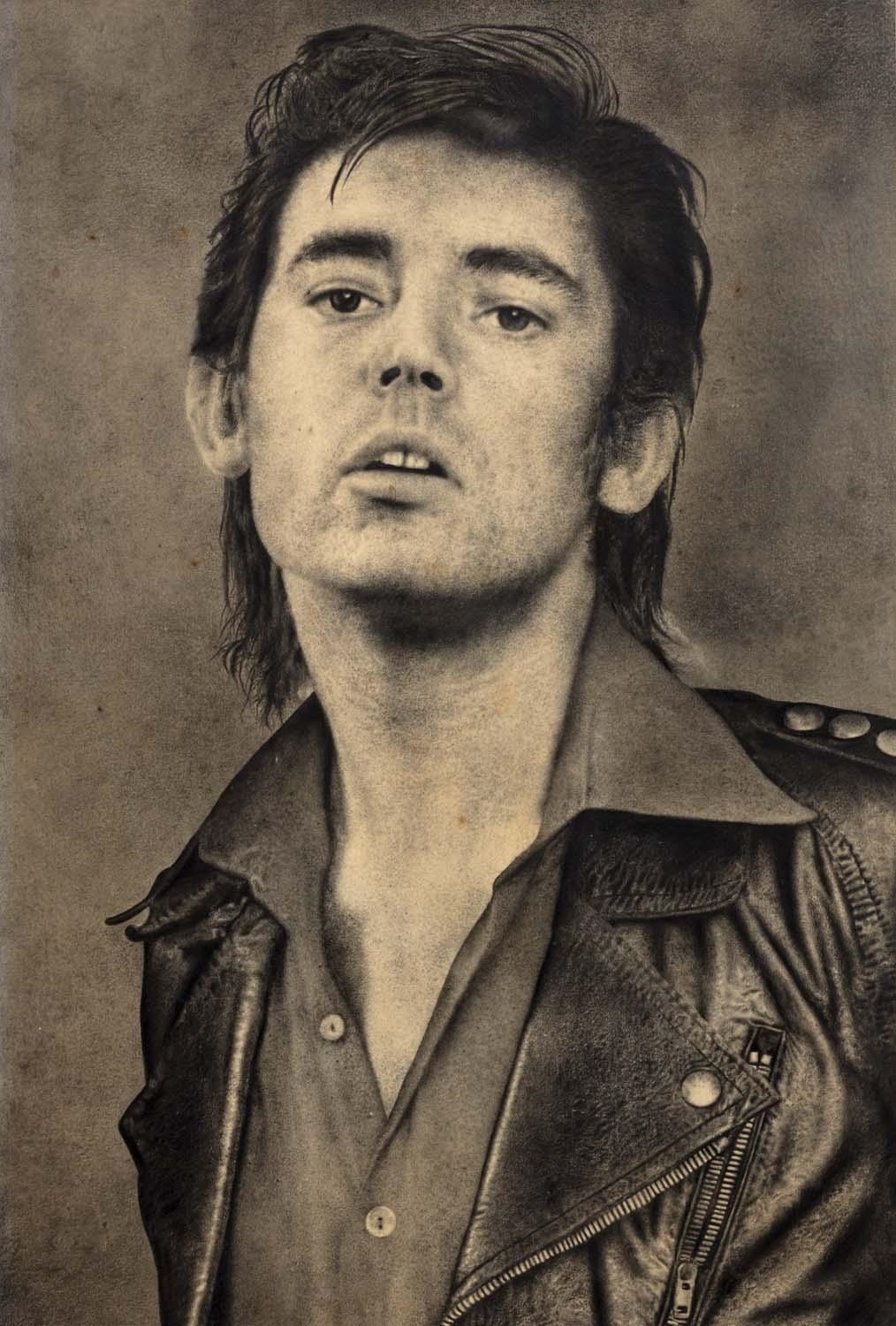 Martin Ball | Man in a Leather Jacket (1975) | MutualArt