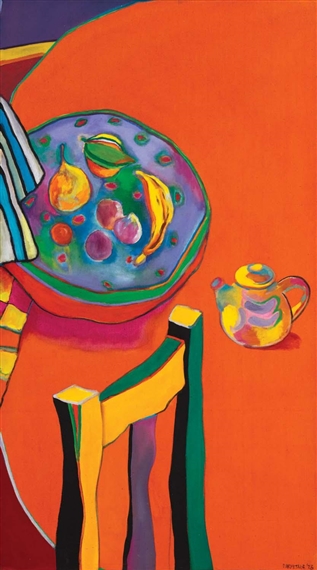 David Armitage | Still Life with an Orange Table (1973) | MutualArt