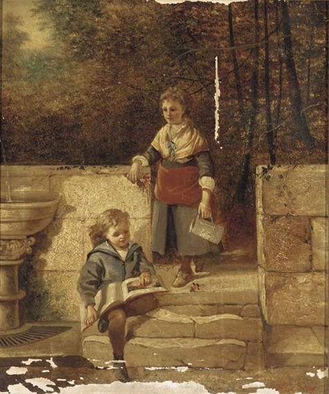 Kate Gray | The reading lesson | MutualArt