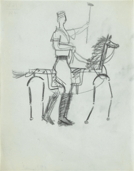 Pablo Picasso | JOUEUR DE POLO (1919) | MutualArt