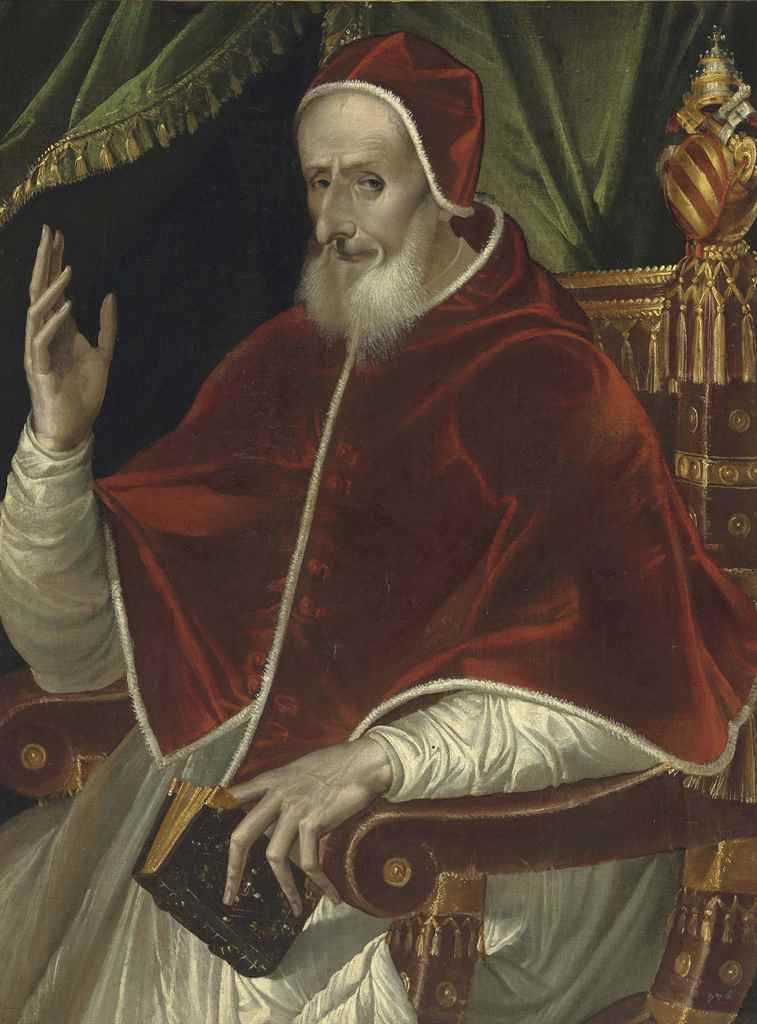 Bartolomeo Passarotti | Portrait of Pope Pius V (1504-1572), three ...