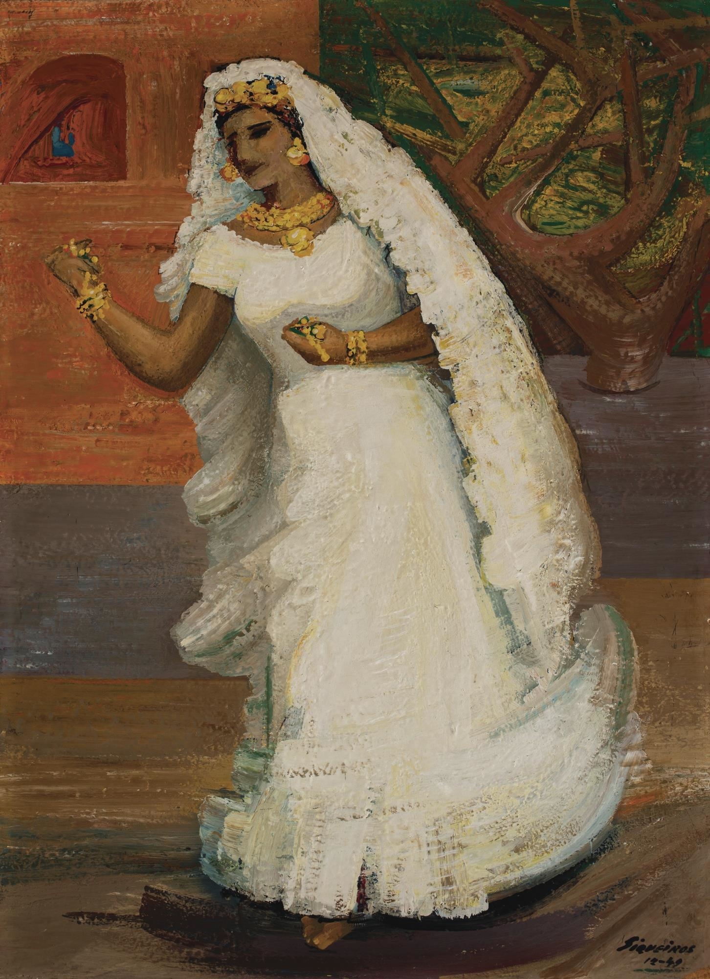 David Alfaro Siqueiros | NOVIA DE PAPANTLA (1949) | MutualArt