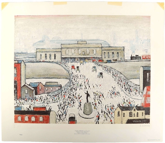Laurence Stephen Lowry | Station Approach (1960) | MutualArt