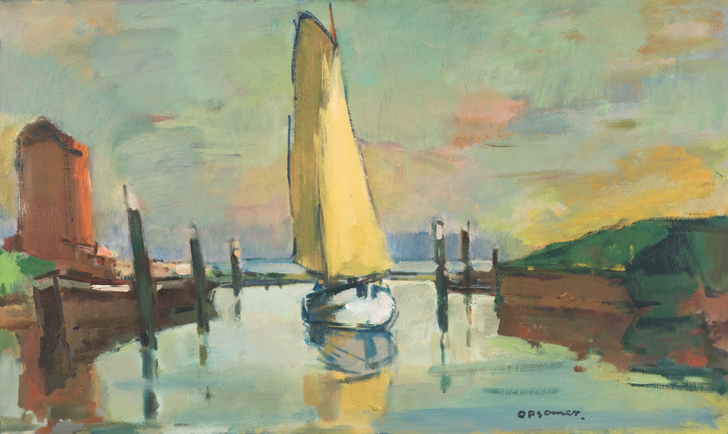 Isidore Opsomer | Boyer in Willemstad (1939) | MutualArt