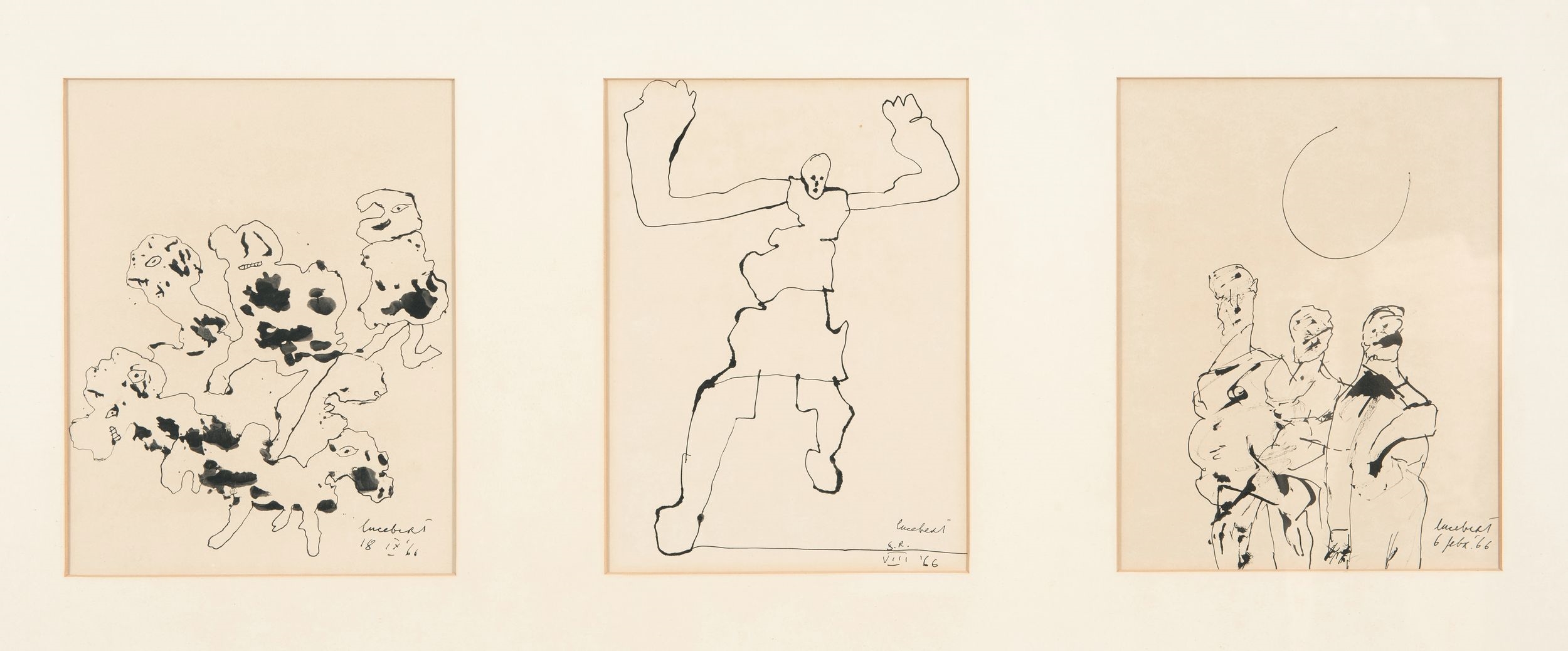 Lucebert | 2 works: Composition (1969) | MutualArt