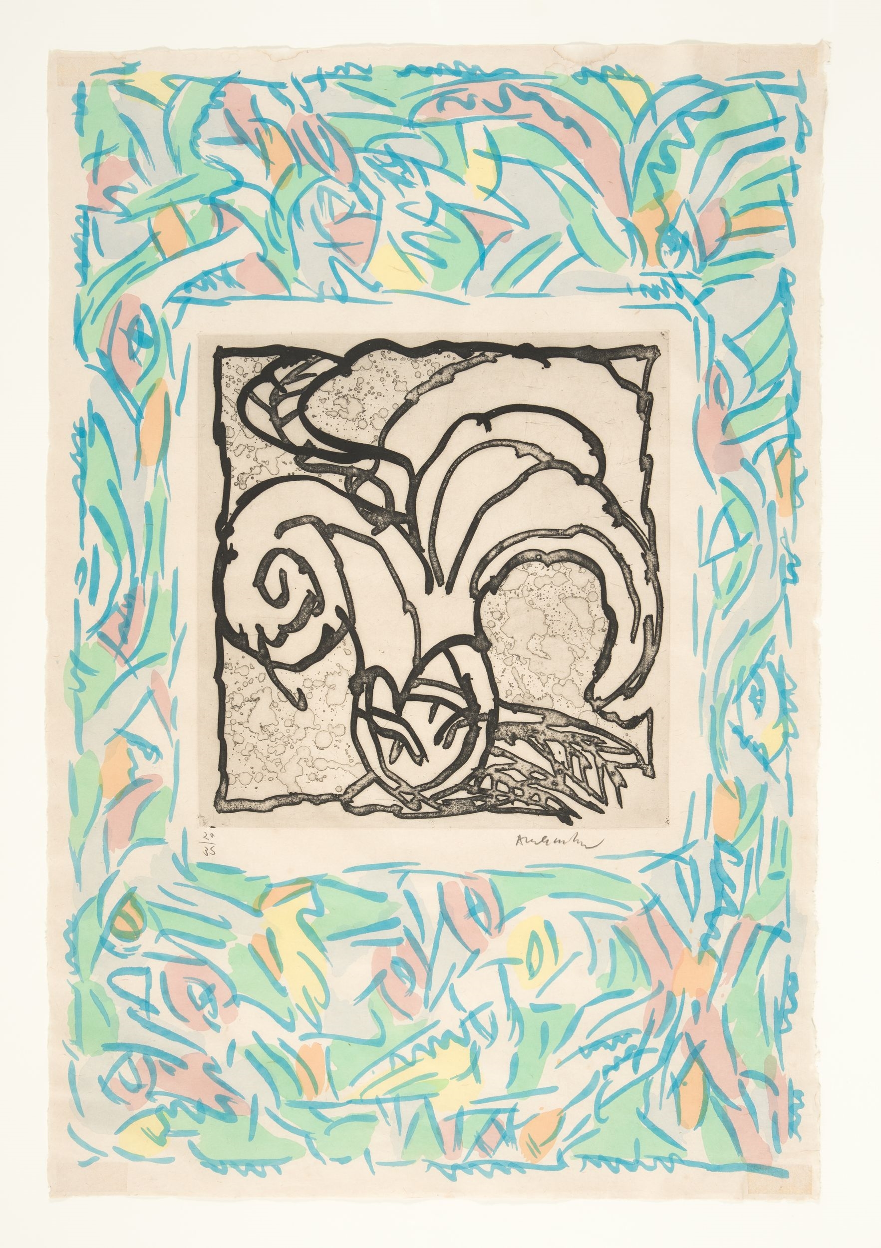 Pierre Alechinsky | Oranges de Binche (1983) | MutualArt