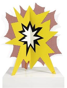 Roy Lichtenstein | Standing Explosion (Red) (1966) | MutualArt