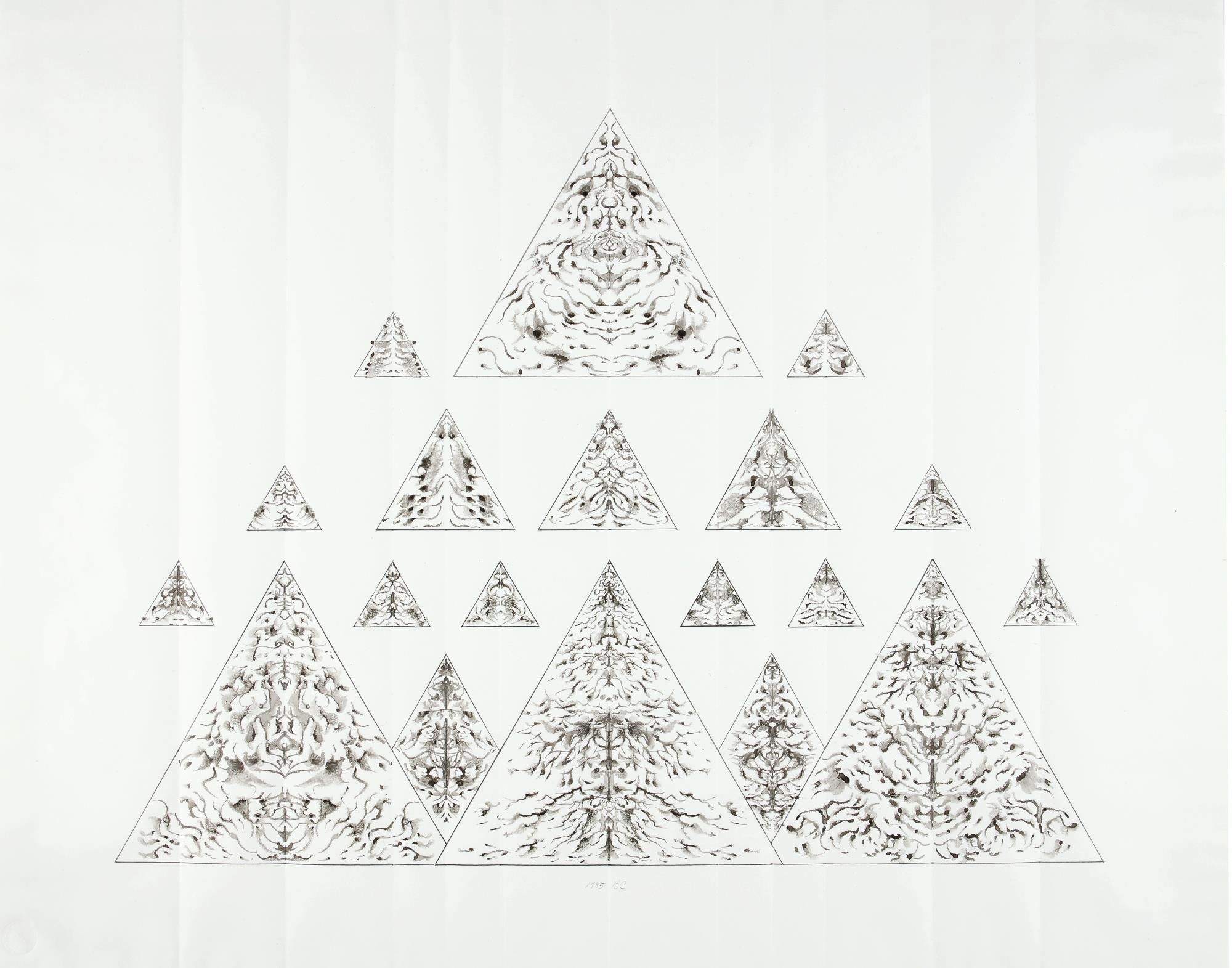 Bruce Conner | INKBLOT DRAWING (5/13/93) (1993) | MutualArt