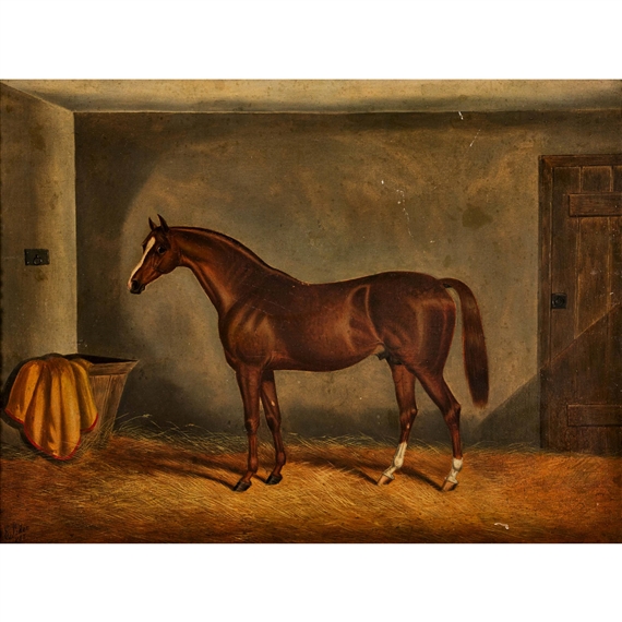 Edwin Loder | Brauner im Stall | MutualArt