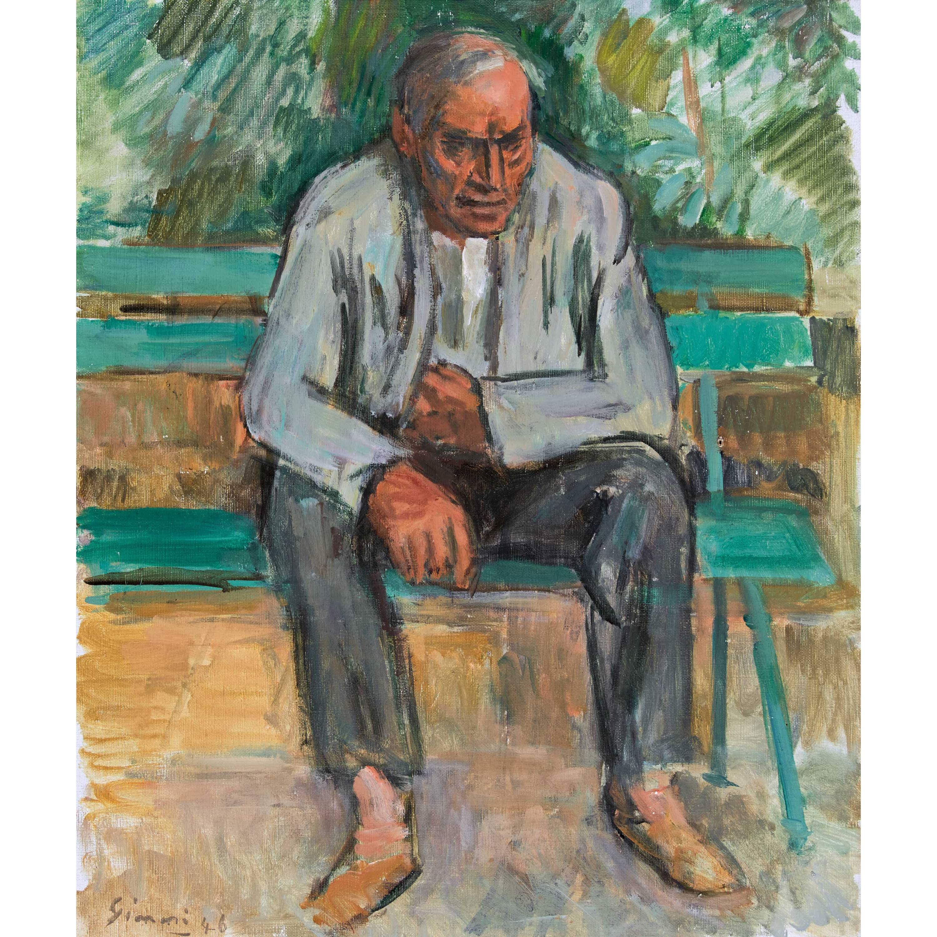 Wilhelm Gimmi | Le Vigneron (1946) | MutualArt