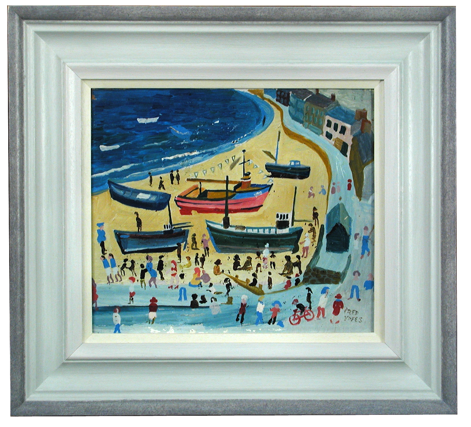 Fred Yates | Beach Scene | MutualArt