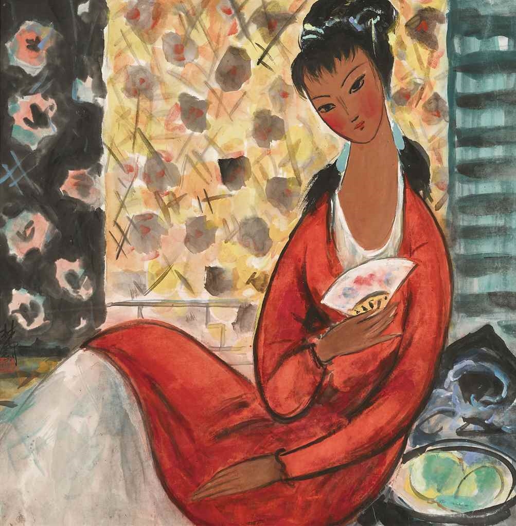 Lin Fengmian | Still Life at Night | MutualArt