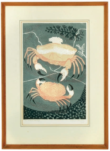Edward Bawden | An Old Crab and a Young from Aesop's Fables (1954 ...