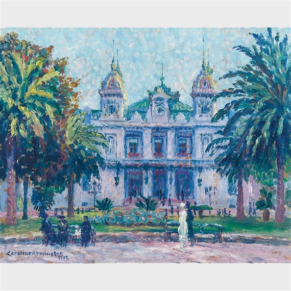 Caroline Helena Armington | Le Casino De Monte Carlo (Facade) (1918 ...