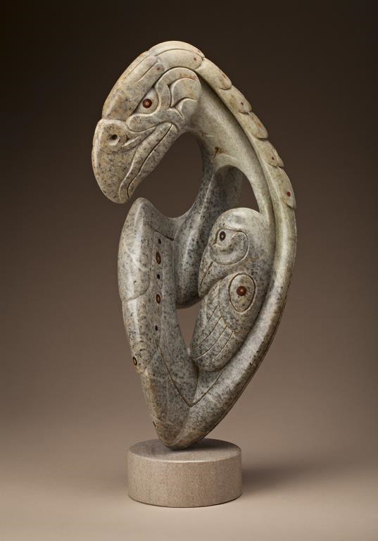 Abraham Apakark Anghik Ruben | Bird and Young (Circa 1983) | MutualArt