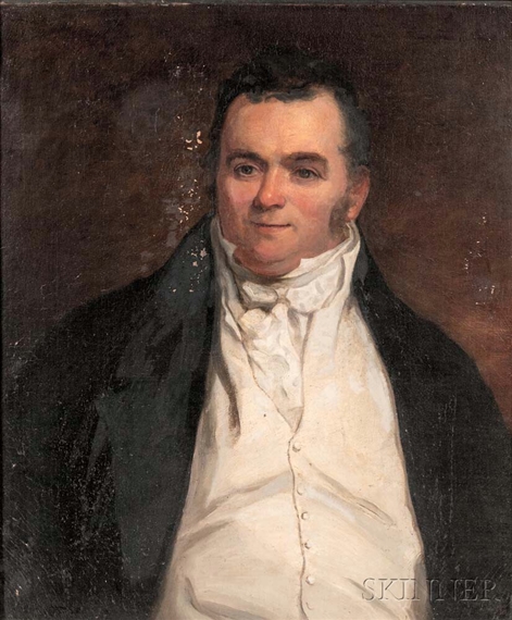 Thomas Sully - Miss Esther Hoppin, oil on artist board