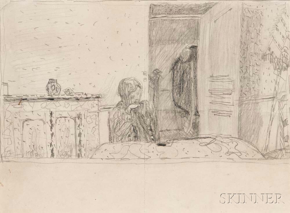 Pierre Bonnard | Marthe Bonnard in the Dining Room of Le Bosquet ...