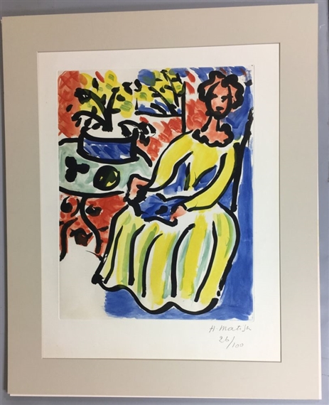 Henri Matisse - Figure drapée dans un peignoir,...