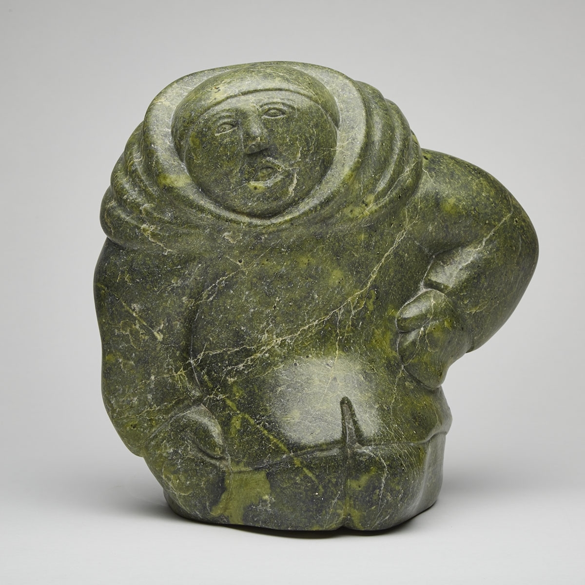 Kaka Ashoona | E7-1101, CAPE DORSET / KINNGAIT INJURED HUNTER | MutualArt