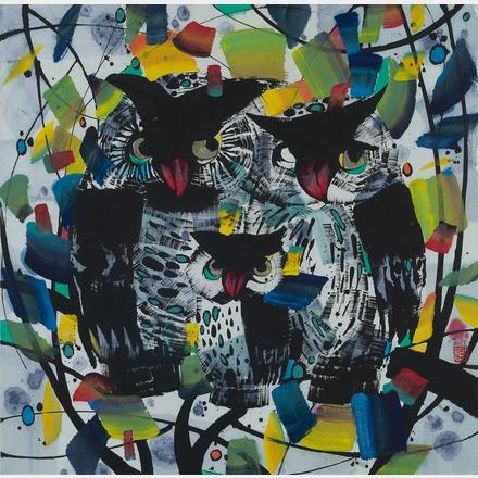 Li Fuyuan | 3 Owls | MutualArt
