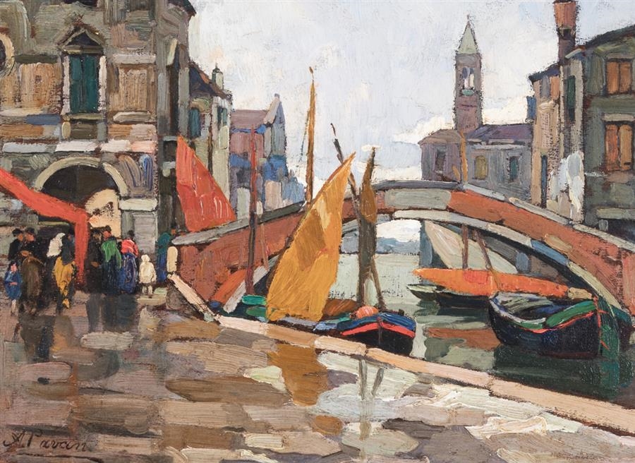 Angelo Pavan | Venice Canal | MutualArt
